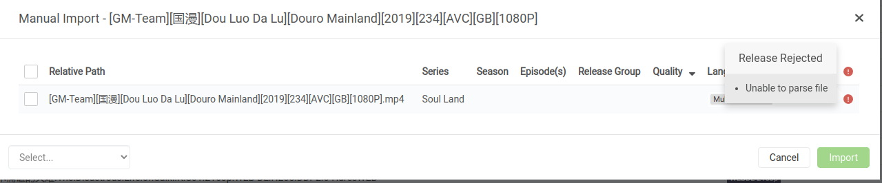 Parse the GM-team title · Issue #5080 · Sonarr/Sonarr · GitHub