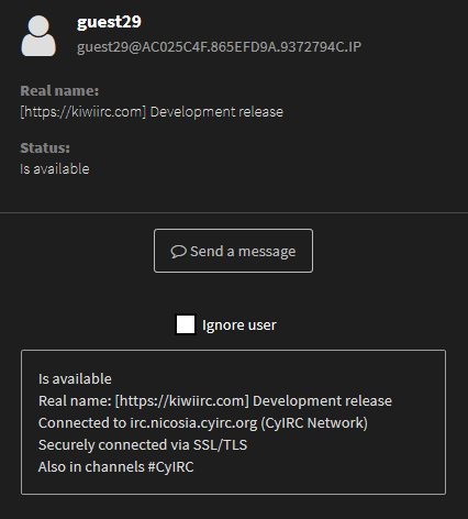[Suggestion] Make Whois URL & Channels Clicable! · Issue #758 · kiwiirc/kiwiirc · GitHub