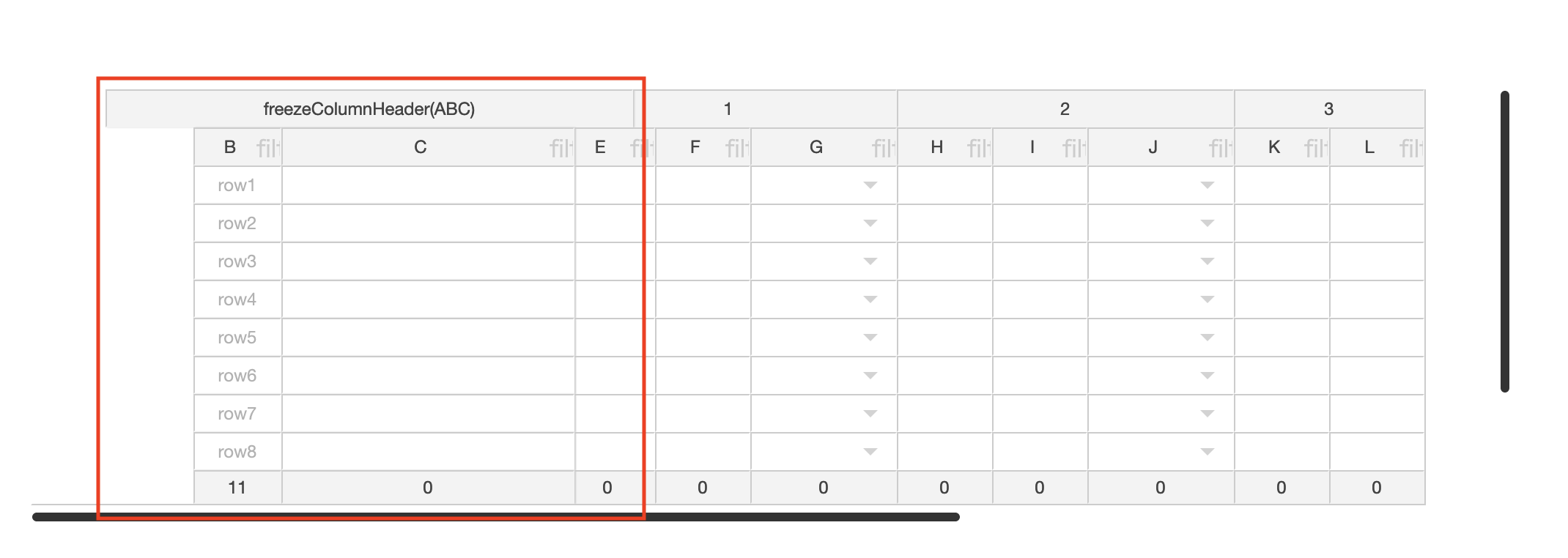 In v8, `nestedHeaders` and `Custom formulas` behave strangely. · Issue ...