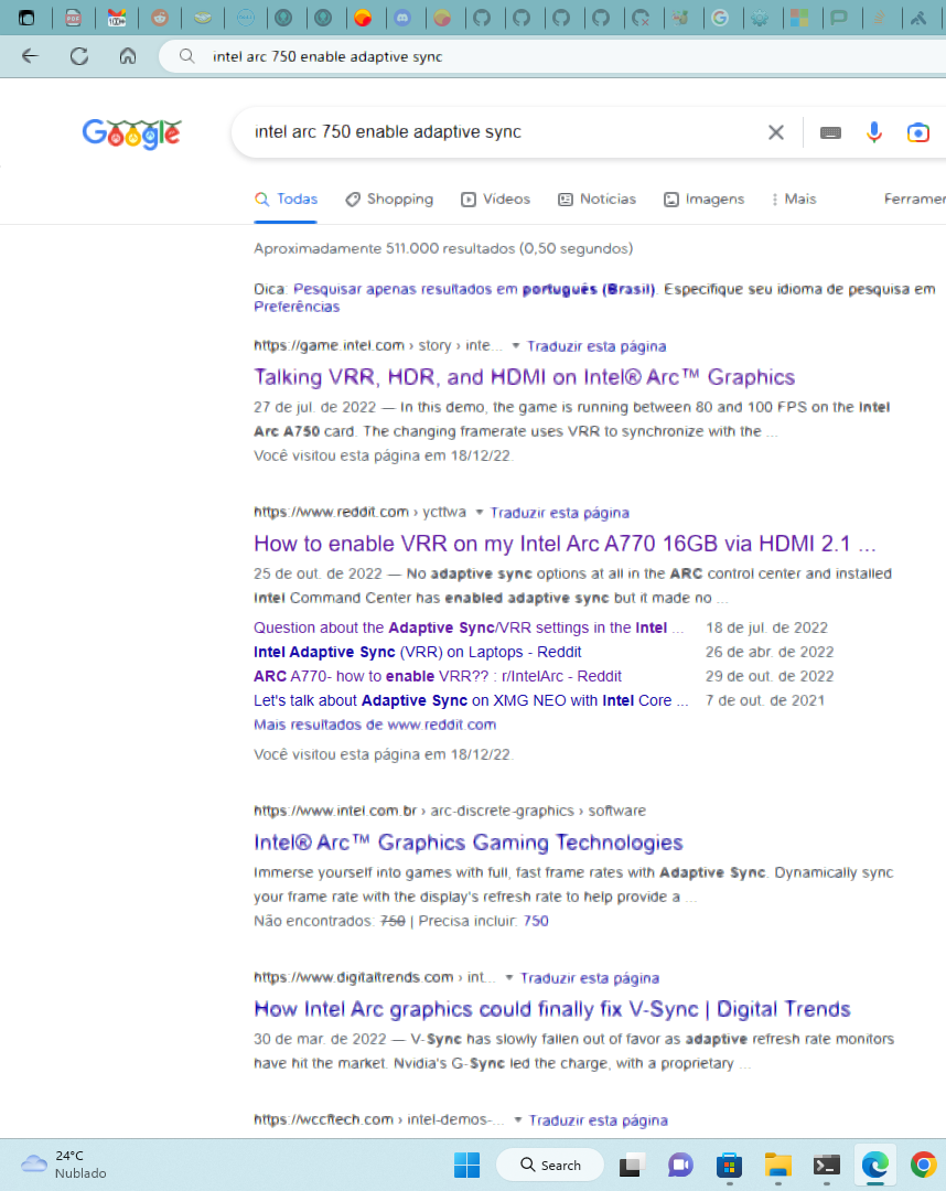 [13900K + Arc 750 or iGPU] Intermittent blurriness all around W11 and Windows apps that use GPU ...
