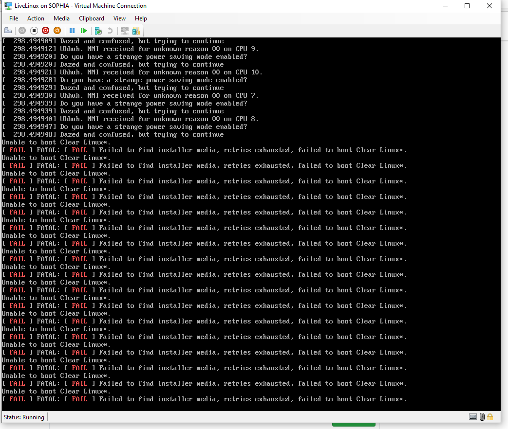 Fail to find installer media · Issue #1498 · clearlinux/distribution · GitHub