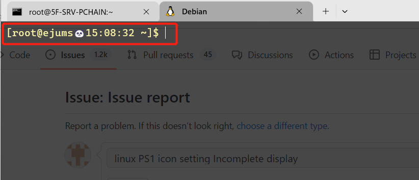 linux PS1 icon setting Incomplete display · Issue #8008 · Eugeny/tabby ...