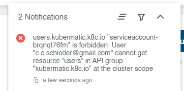 Viewer UX · Issue #5406 · kubermatic/dashboard · GitHub
