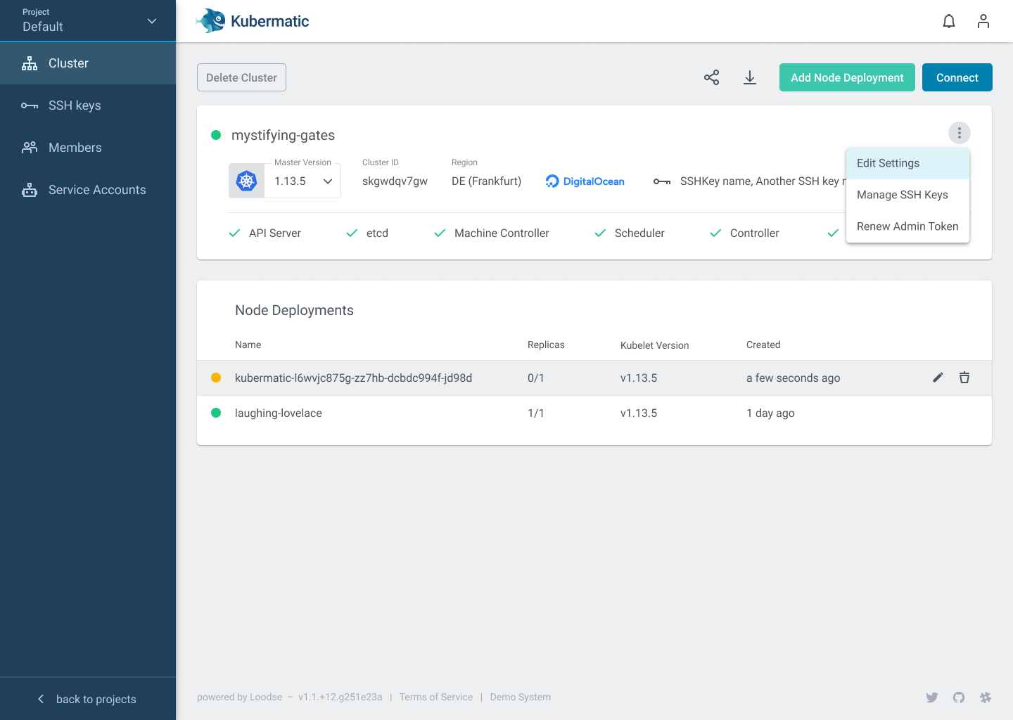 Redesign Cluster View · Issue #1292 · kubermatic/dashboard · GitHub