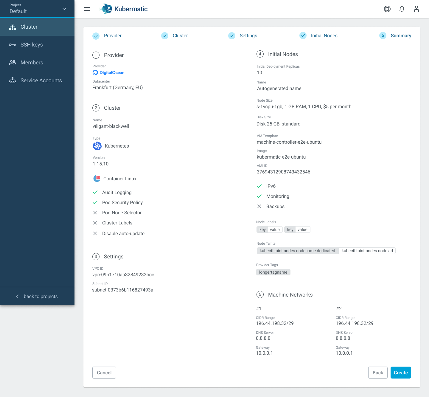 Summary Design Improvements · Issue 2072 · Kubermaticdashboard · Github 
