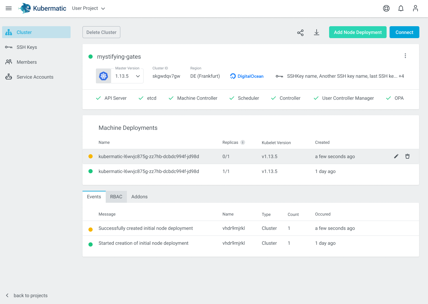 Cluster Page Implement Tabs · Issue #2780 · kubermatic/dashboard · GitHub