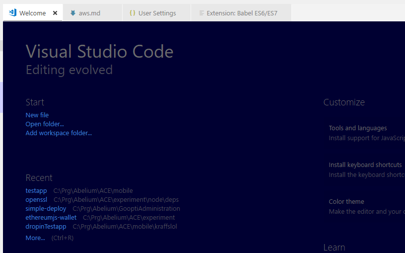 Welcome page background color · Issue #46816 · microsoft/vscode · GitHub