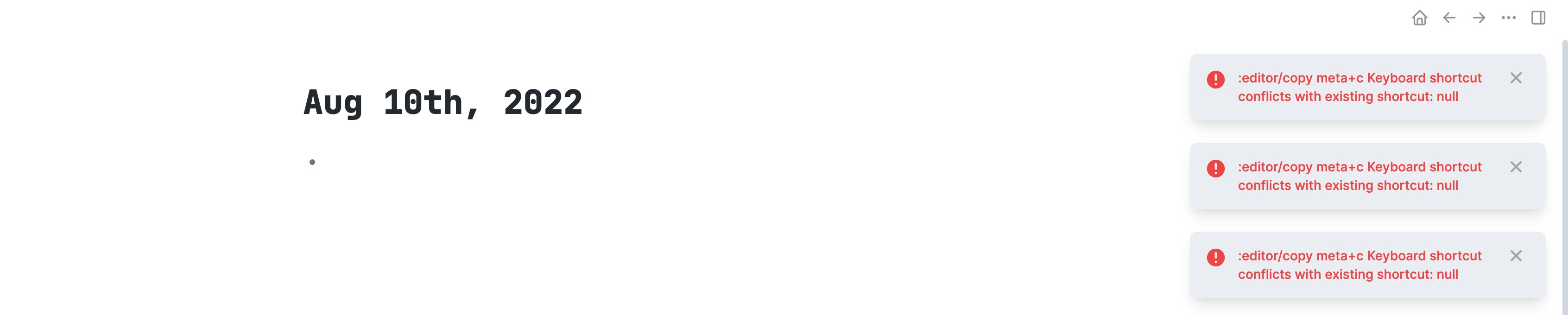 Keyboard Shortcut Conflicts With Existing Shortcut · Issue 6314 · Logseqlogseq · Github 