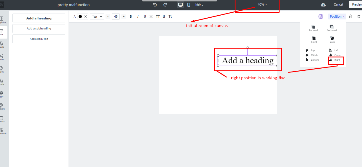 Canvas.calcOffset() not working after setting zoom · Issue #8265 · fabricjs/fabric.js · GitHub