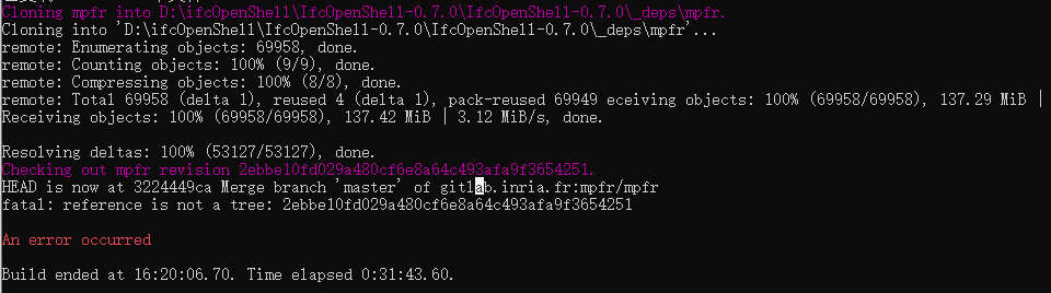 mpfr-checking error on build-deps.cmd · Issue #1926 · IfcOpenShell/IfcOpenShell · GitHub