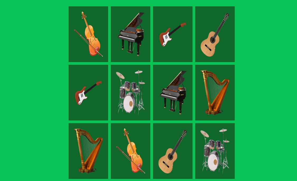 GitHub - MarcilioCorreia/memory_game: Memory Game - Musical Instruments