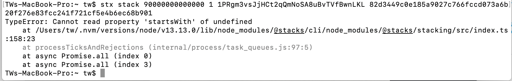 CLI Stacking bug, eligibility check works but actually stacking fails · Issue #886 · hirosystems ...