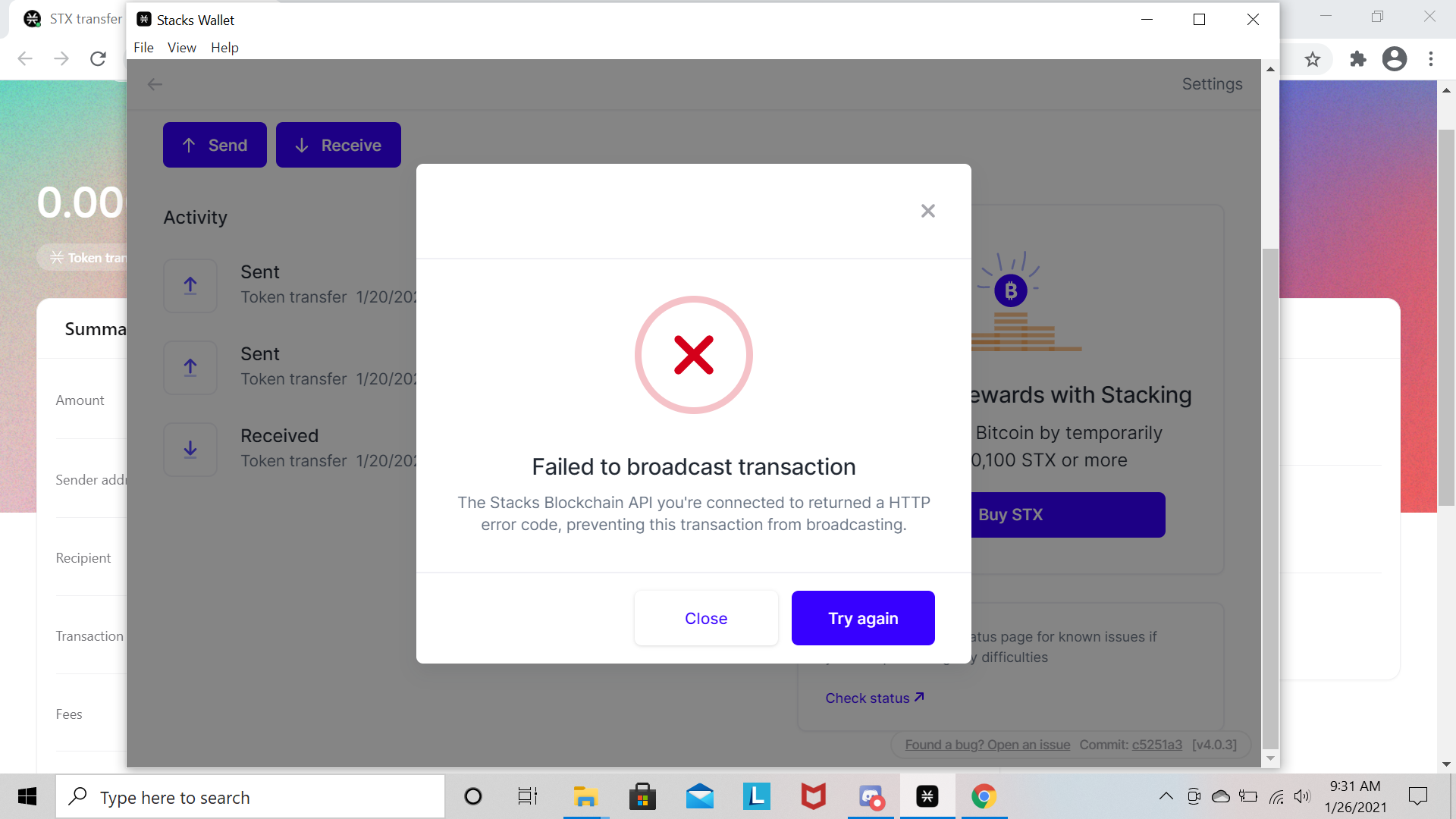 [4.0.3] Bug: Using a different Ledger warning · Issue #565 · leather-io/desktop · GitHub