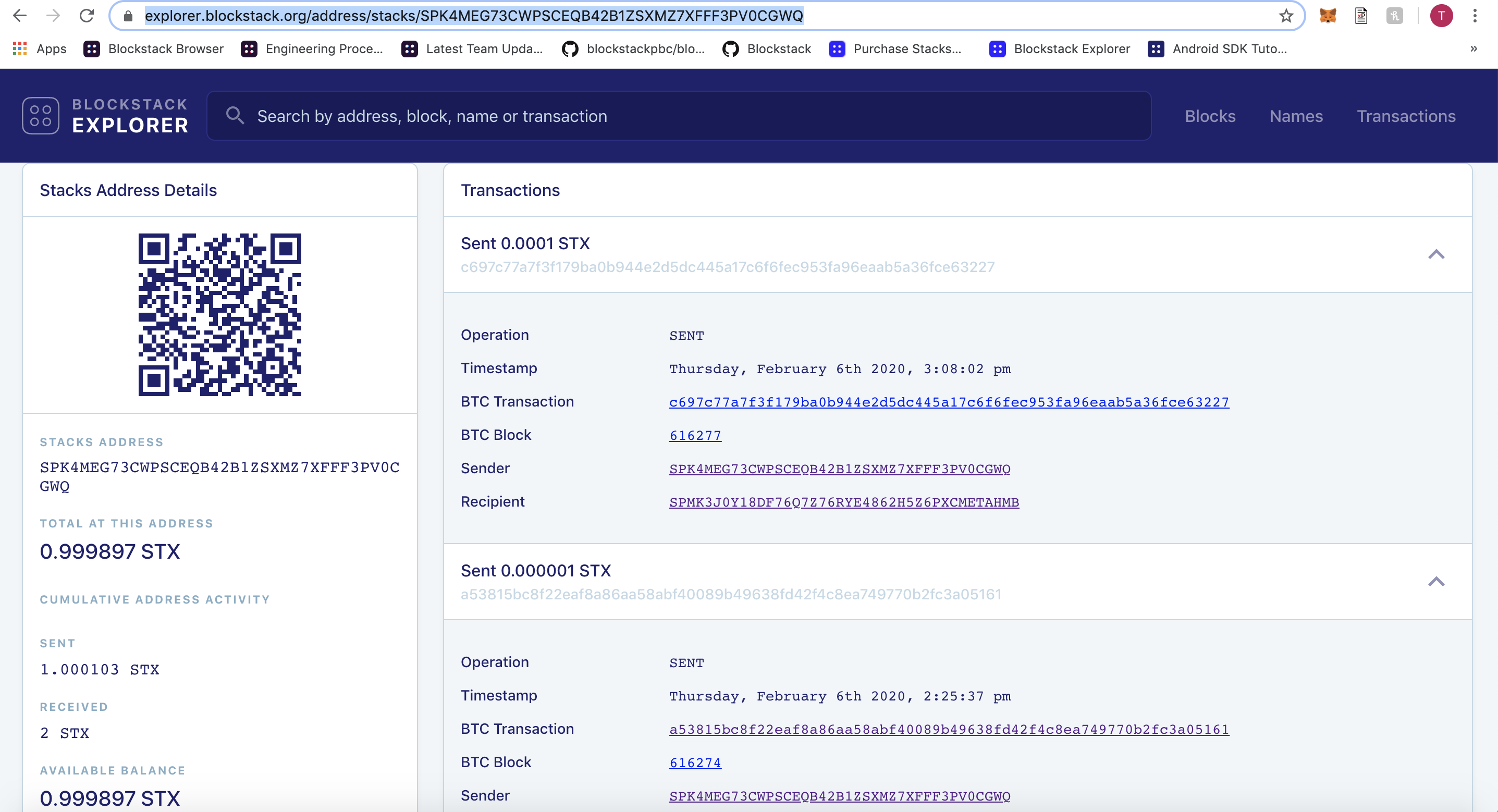 Ensure transaction history matches Explorer data · Issue #126 · leather ...