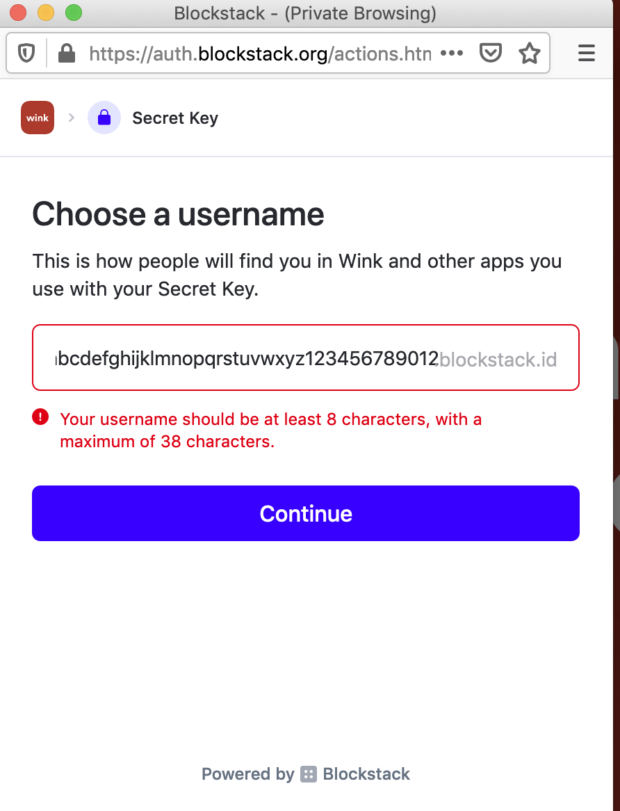Error Message States 38 Characters Is The Maximum But Only 37 Are 