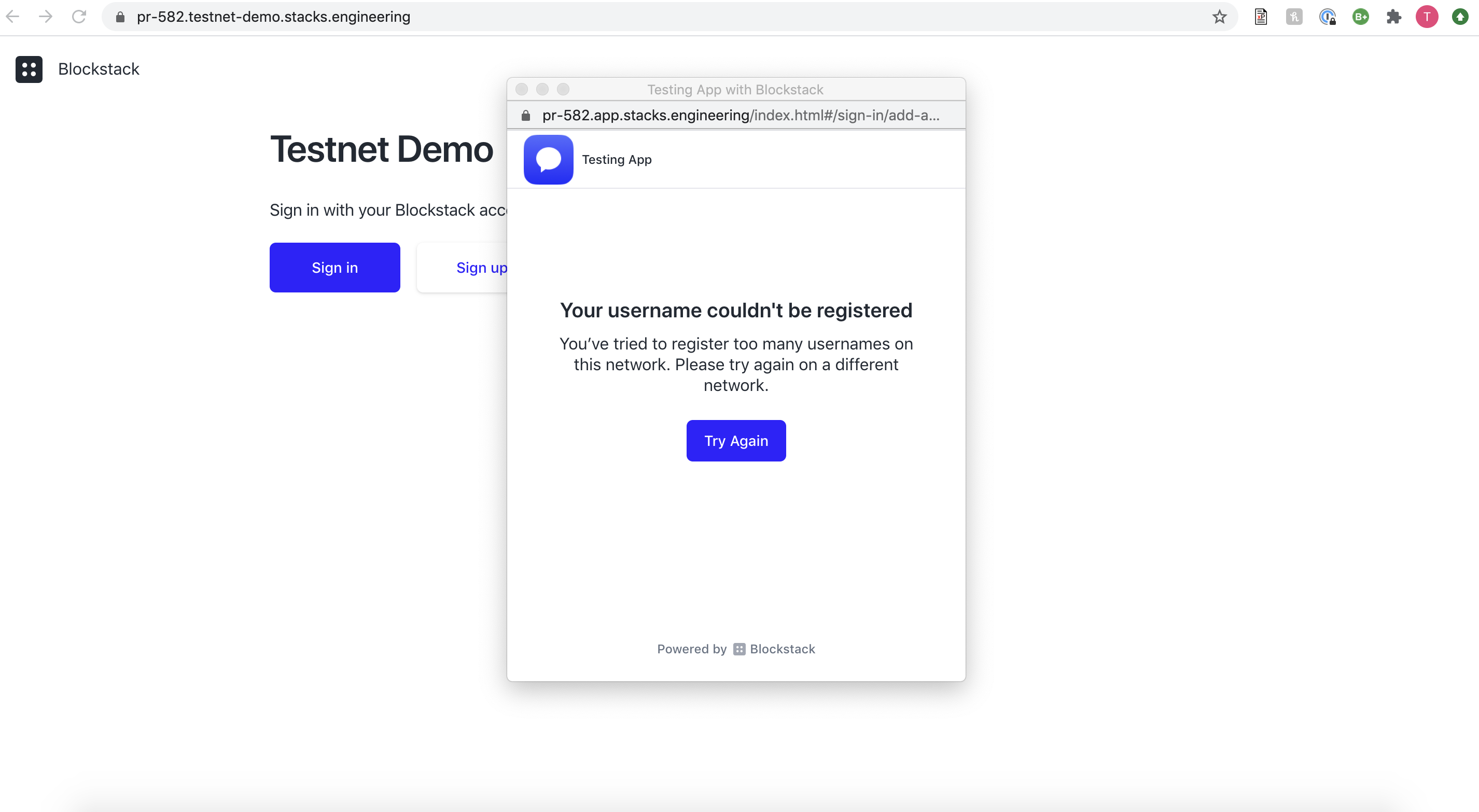Error Message Broken In Ff Ip Rate Limiting Pop Up Displays In Chrome Browser But Not In Ff