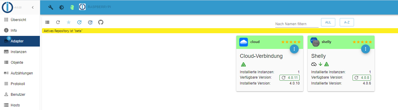 Admin 5.0.22 - js-controller-updates shown in badge for adapter-updates ...