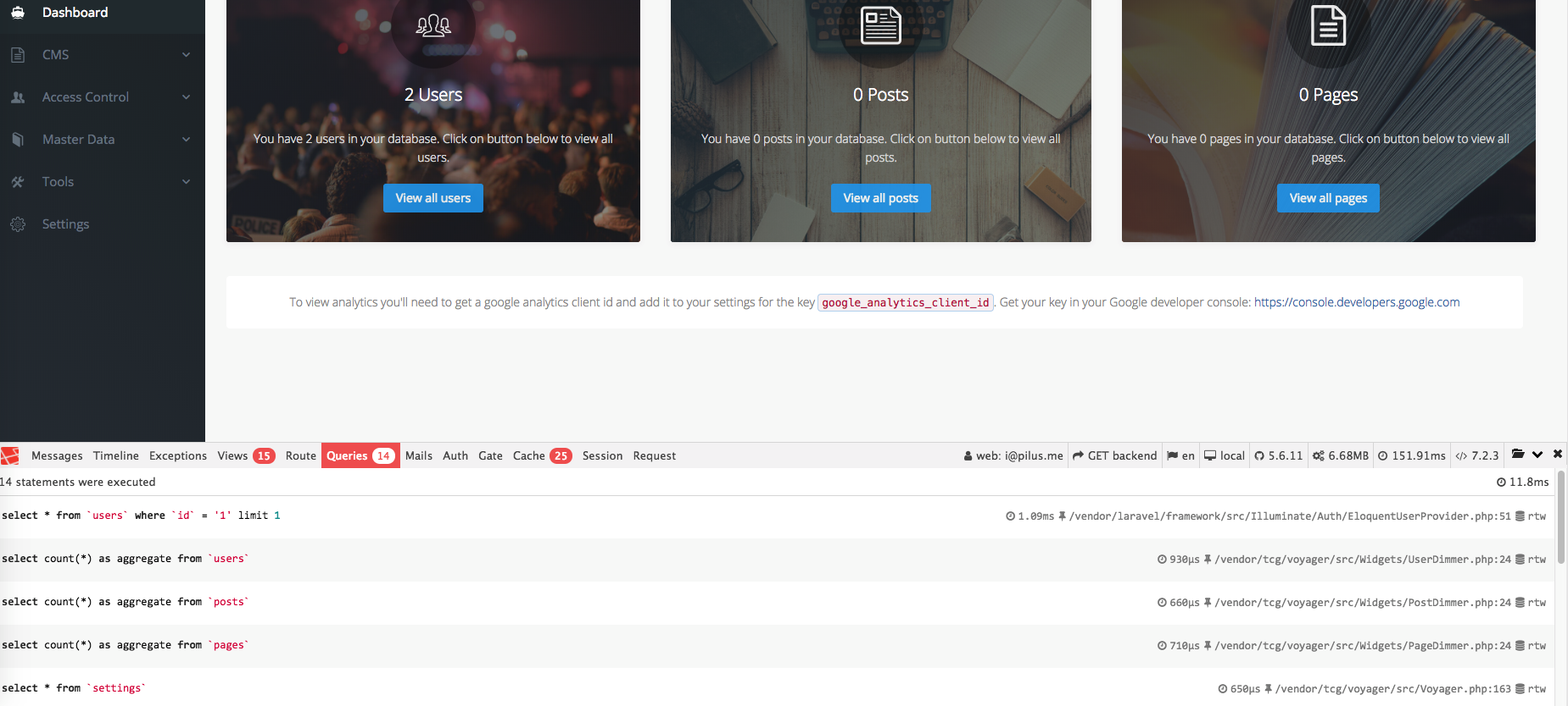 excessive queries · Issue #2805 · thedevdojo/voyager · GitHub