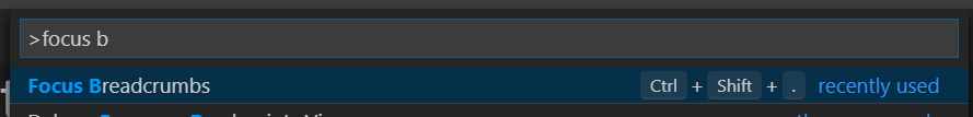 Incorrect shortcut is displayed for Focus Breadcrumbs · Issue #86133 · microsoft/vscode · GitHub