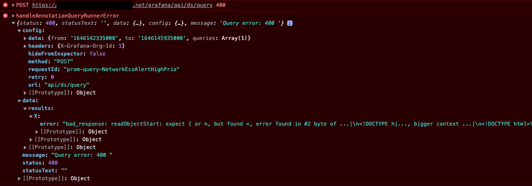 Annotationqueryrunner Failed Following Upgrade To 836 · Issue 46033 · Grafanagrafana · Github 