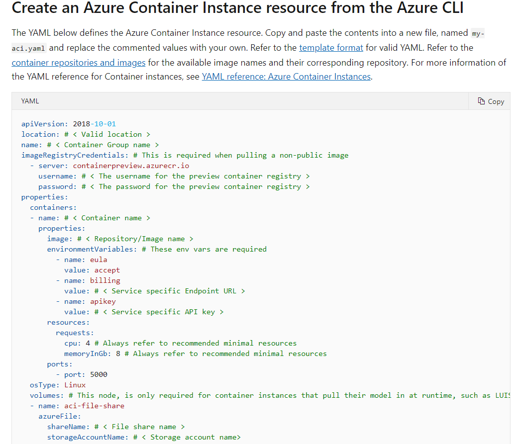 YAML file template · Issue #54382 · MicrosoftDocs/azure-docs · GitHub