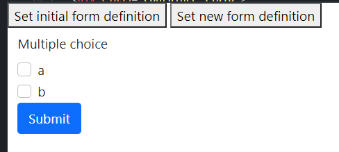 [BUG] Form submission contains multiple choice components from the old form after form changed ...