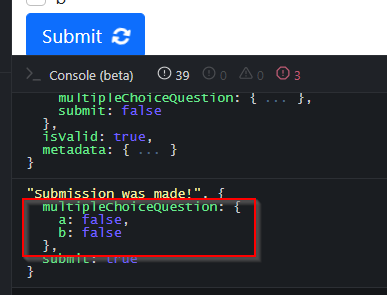 [BUG] Form submission contains multiple choice components from the old form after form changed ...
