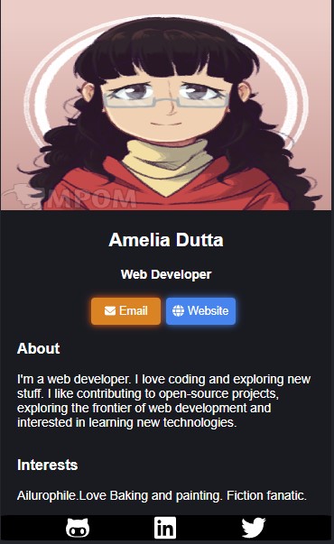 GitHub - amelia2802/business-card: My business card using react
