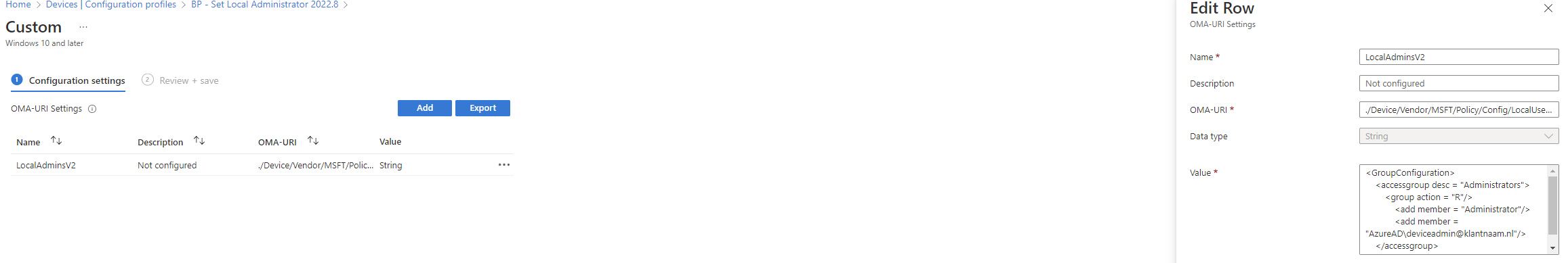 Creating OMA-URI Intune MEM Policy results in error · Issue #1075 ...