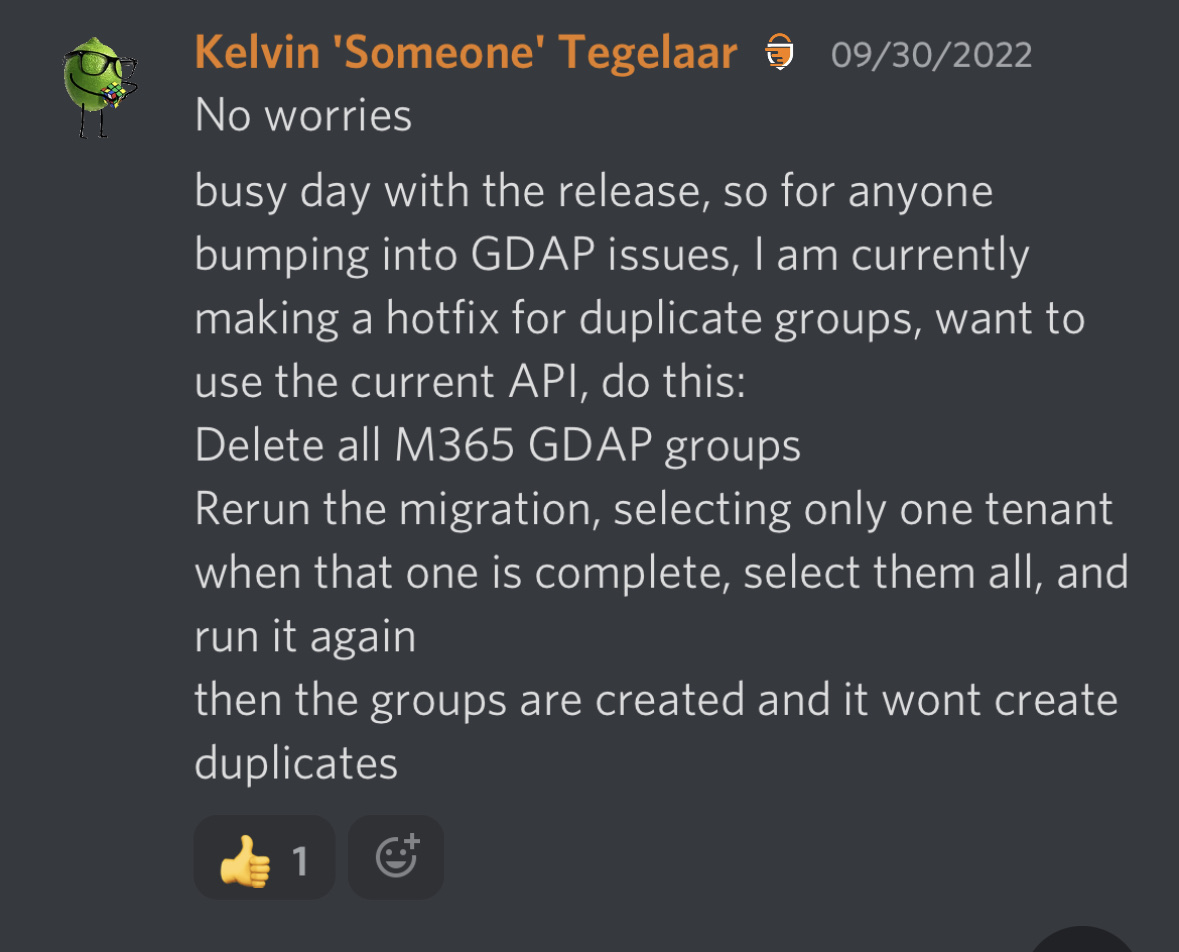 GDAP Migration Tool Fails Mapping Groups, and creating groups · Issue #1141 · KelvinTegelaar ...