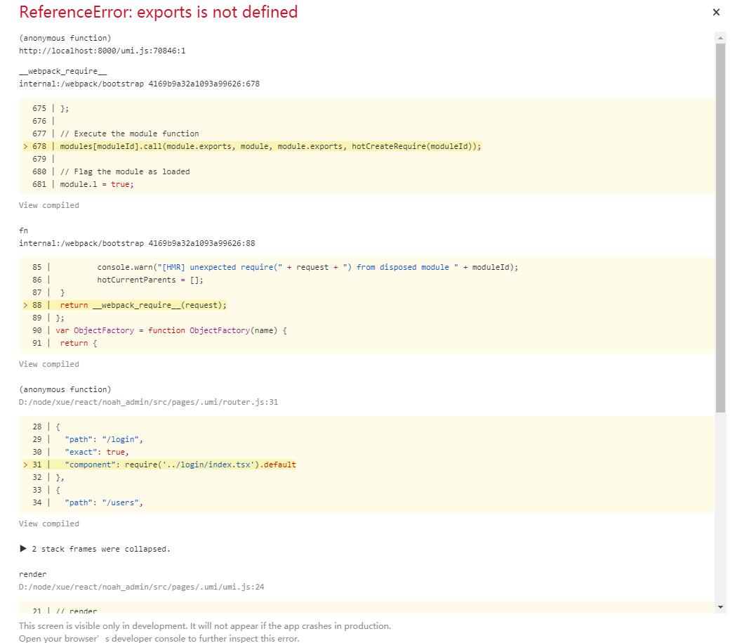 tsx使用class报ReferenceError: exports is not defined · Issue #676 · umijs/umi · GitHub