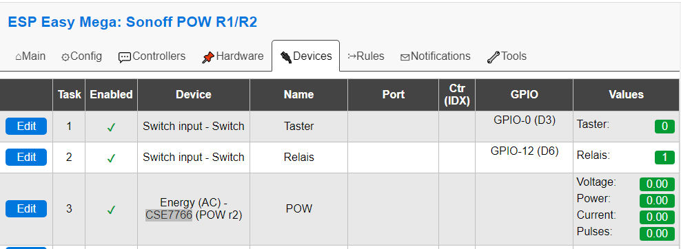 Sonoff POW R2 is not sending data. mega-20221105 · Issue #4424 · letscontrolit/ESPEasy · GitHub