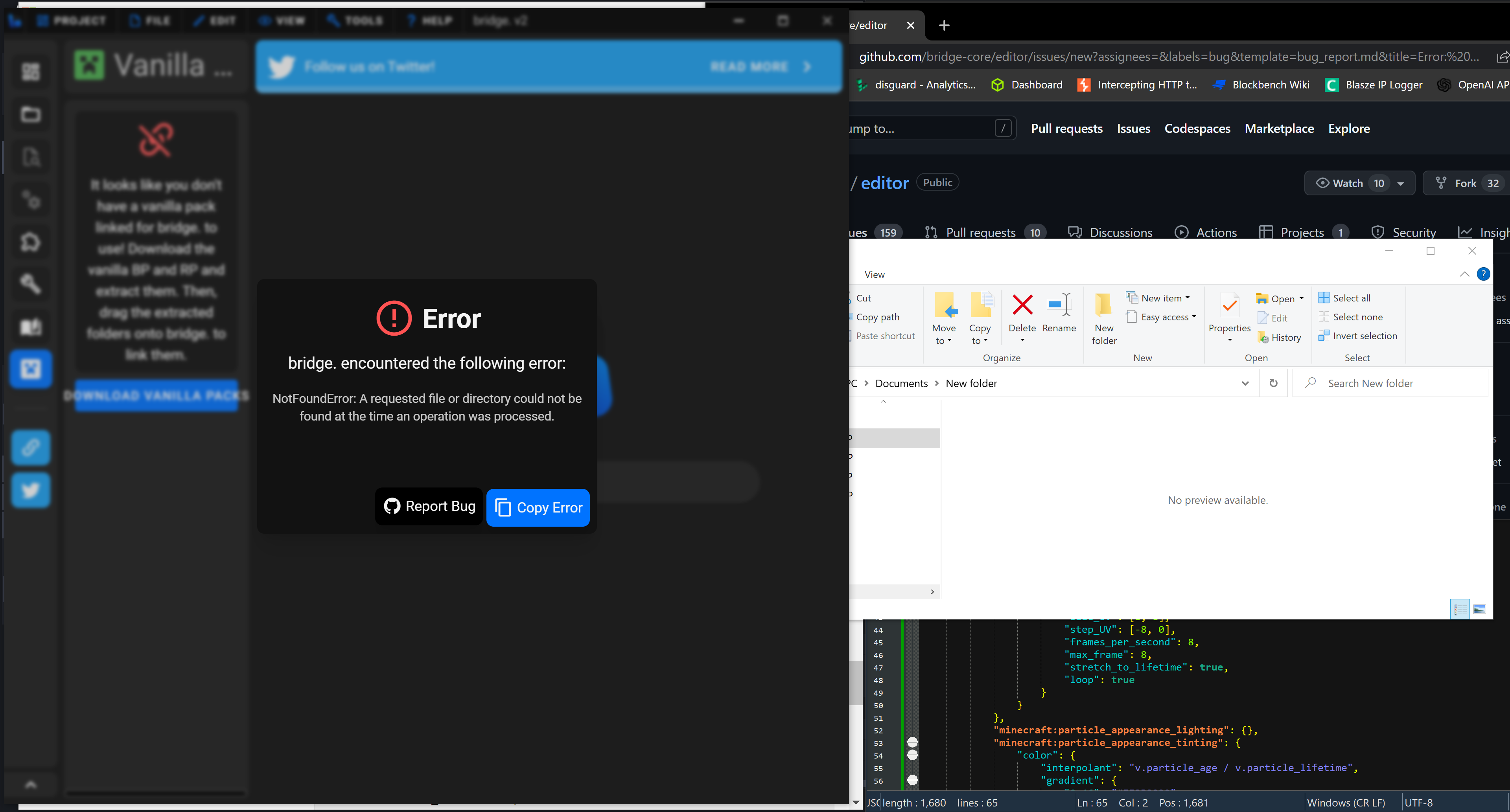 Error: NotFoundError: A requested file or directory could not be found ...