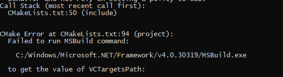 cmake -G"Visual Studio 10" .. fails on VS2013 update 5 · Issue #3559 ...
