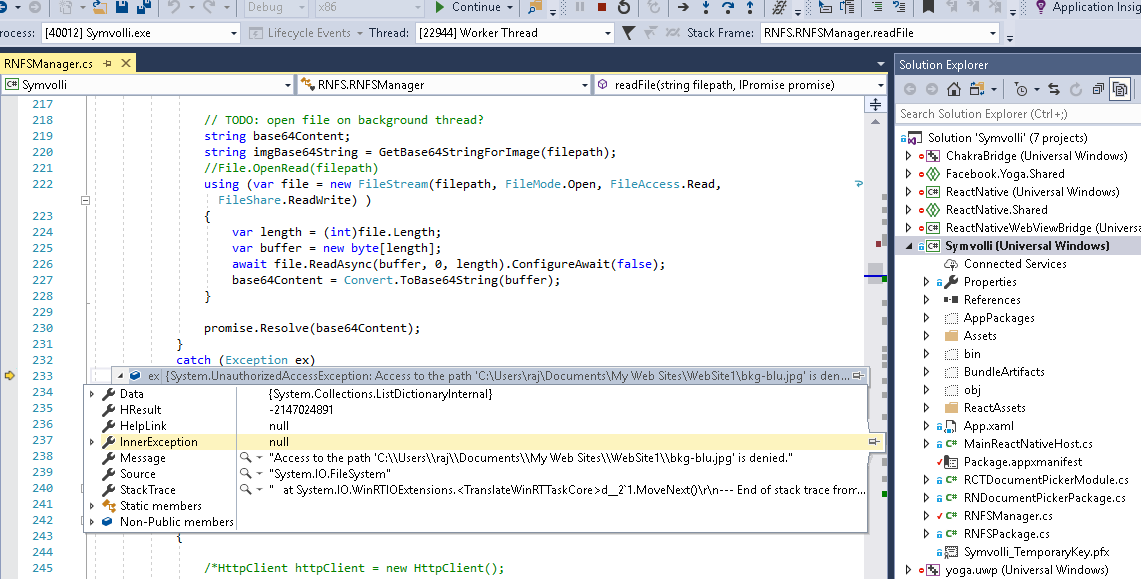 Unauthorized access error · Issue #685 · itinance/react-native-fs · GitHub