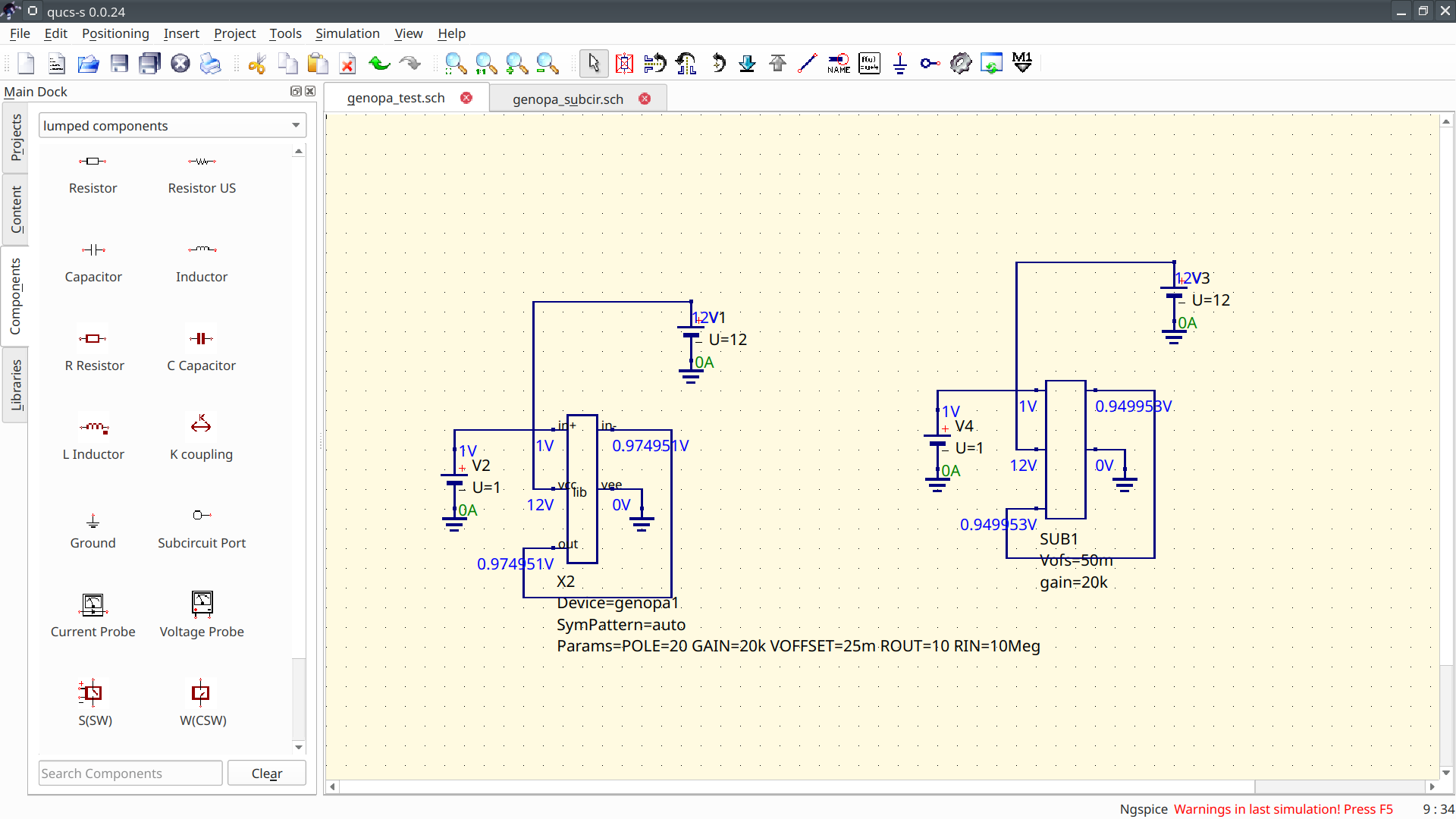 Passing params to subcircuit · Issue #146 · ra3xdh/qucs_s · GitHub