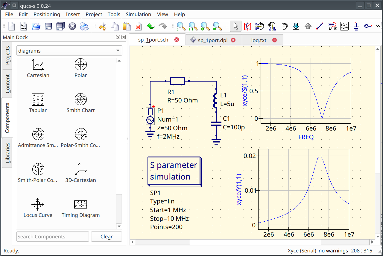 ngspice 1 port S-parameter doesn't work · Issue #155 · ra3xdh/qucs_s · GitHub