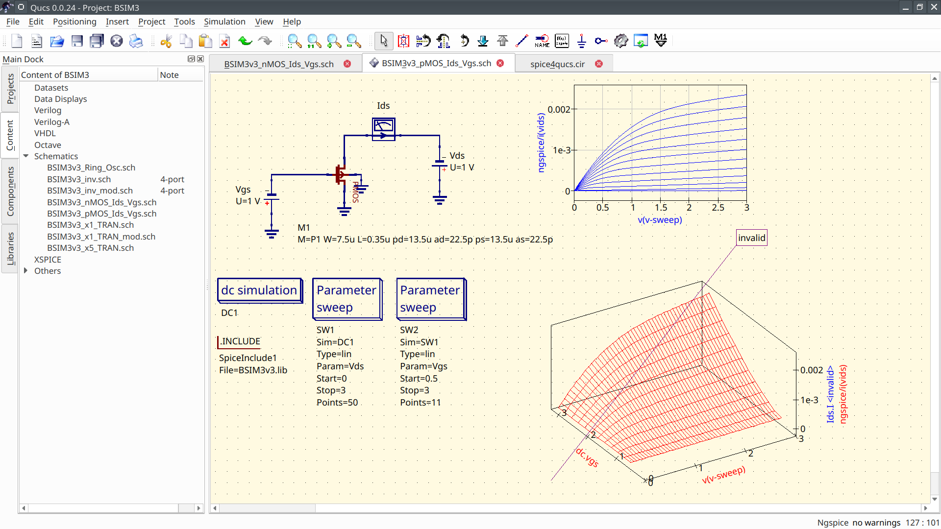 BSIM example projects · Issue #160 · ra3xdh/qucs_s · GitHub