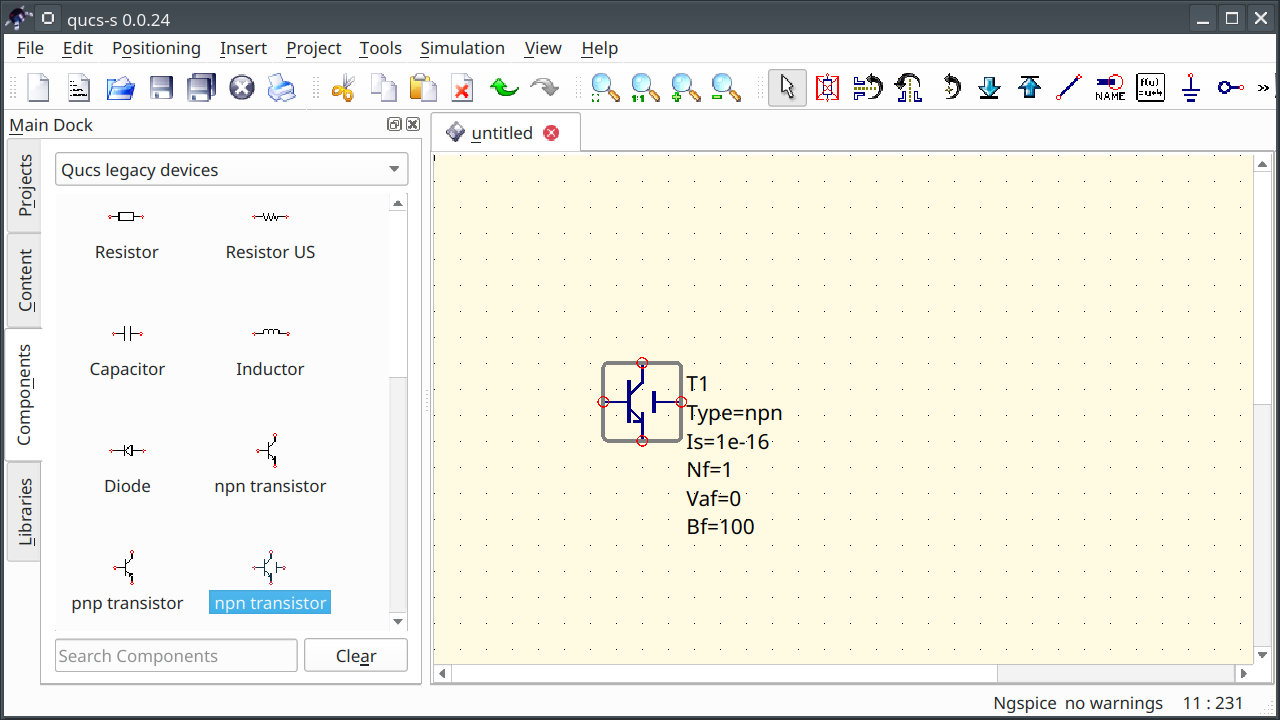 4-pin BJT device · Issue #164 · ra3xdh/qucs_s · GitHub