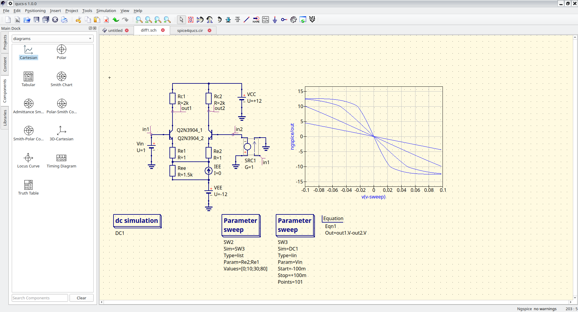 How to disable Parameter Sweep; How to alter two parameters · Issue #176 · ra3xdh/qucs_s · GitHub