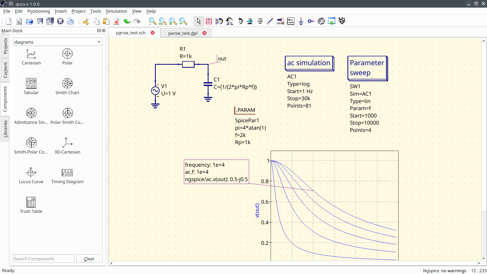 Add variable sweep support using the alterparam command · Issue #189 · ra3xdh/qucs_s · GitHub
