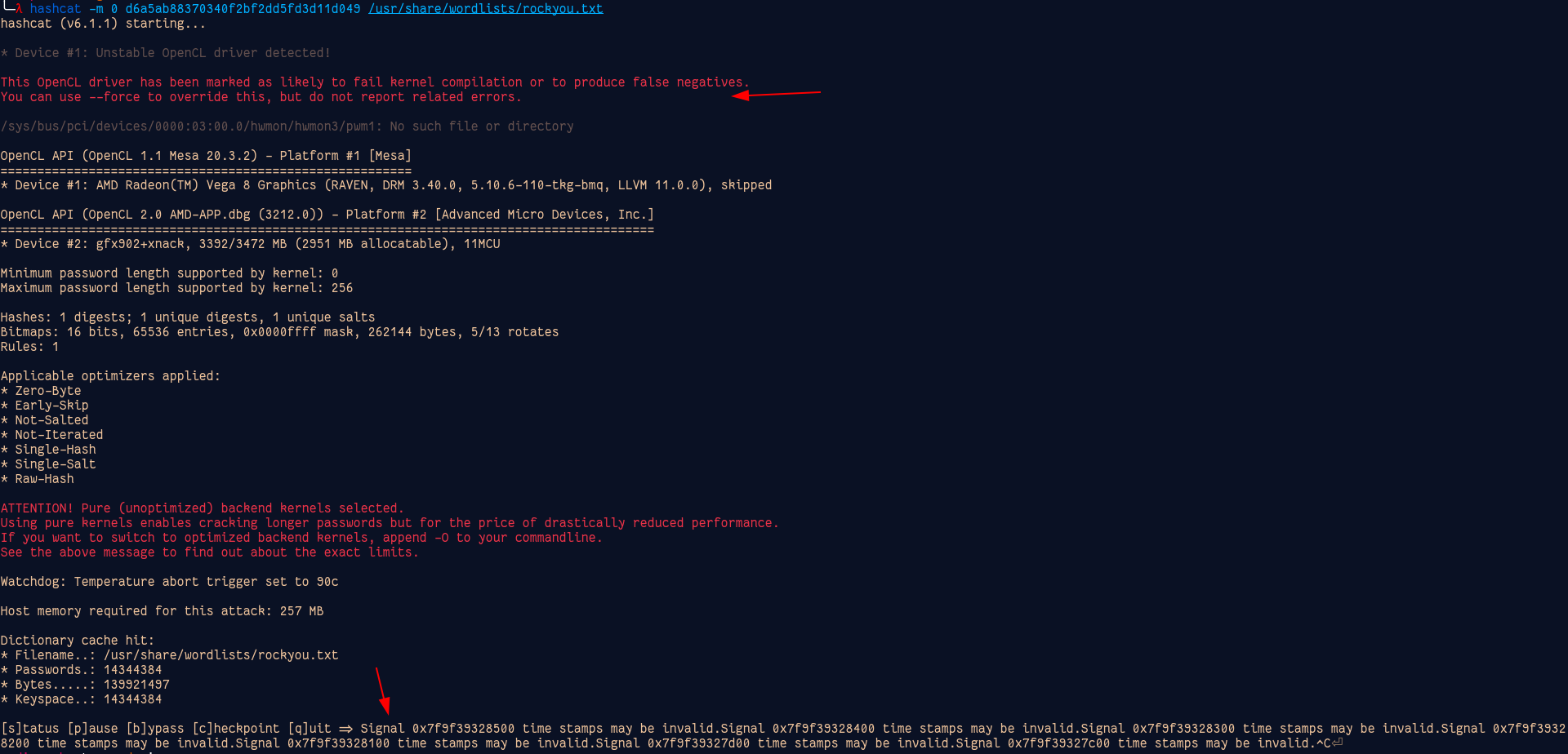 Terminated By Signal Sigsegv Address Boundary Error · Issue 2684 