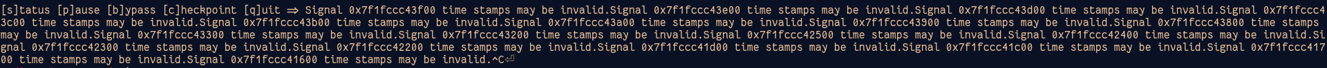 Terminated By Signal Sigsegv Address Boundary Error · Issue 2684
