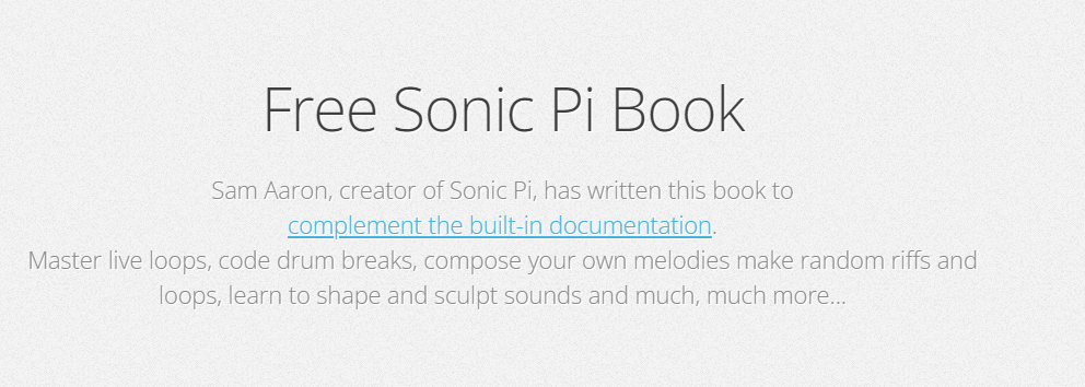 Main website documentation link is broken · Issue #3035 · sonic-pi-net/sonic-pi · GitHub