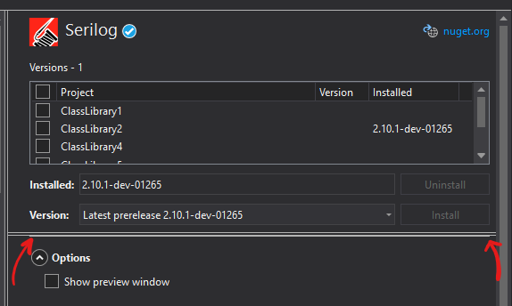 Solution PMUI Details has overlapping horizontal bar · Issue #10533 · NuGet/Home · GitHub