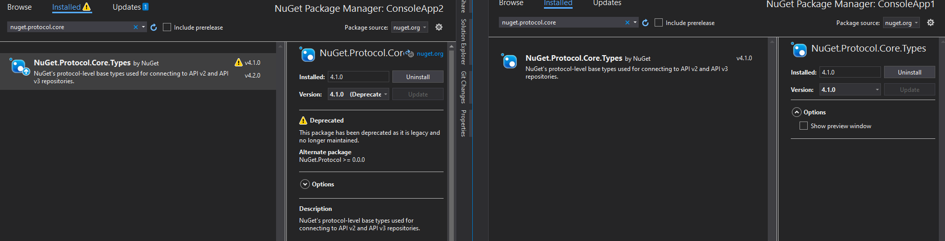 Package Metadata Details Deprecation Are Sometimes Not Pulled From In Codespaces