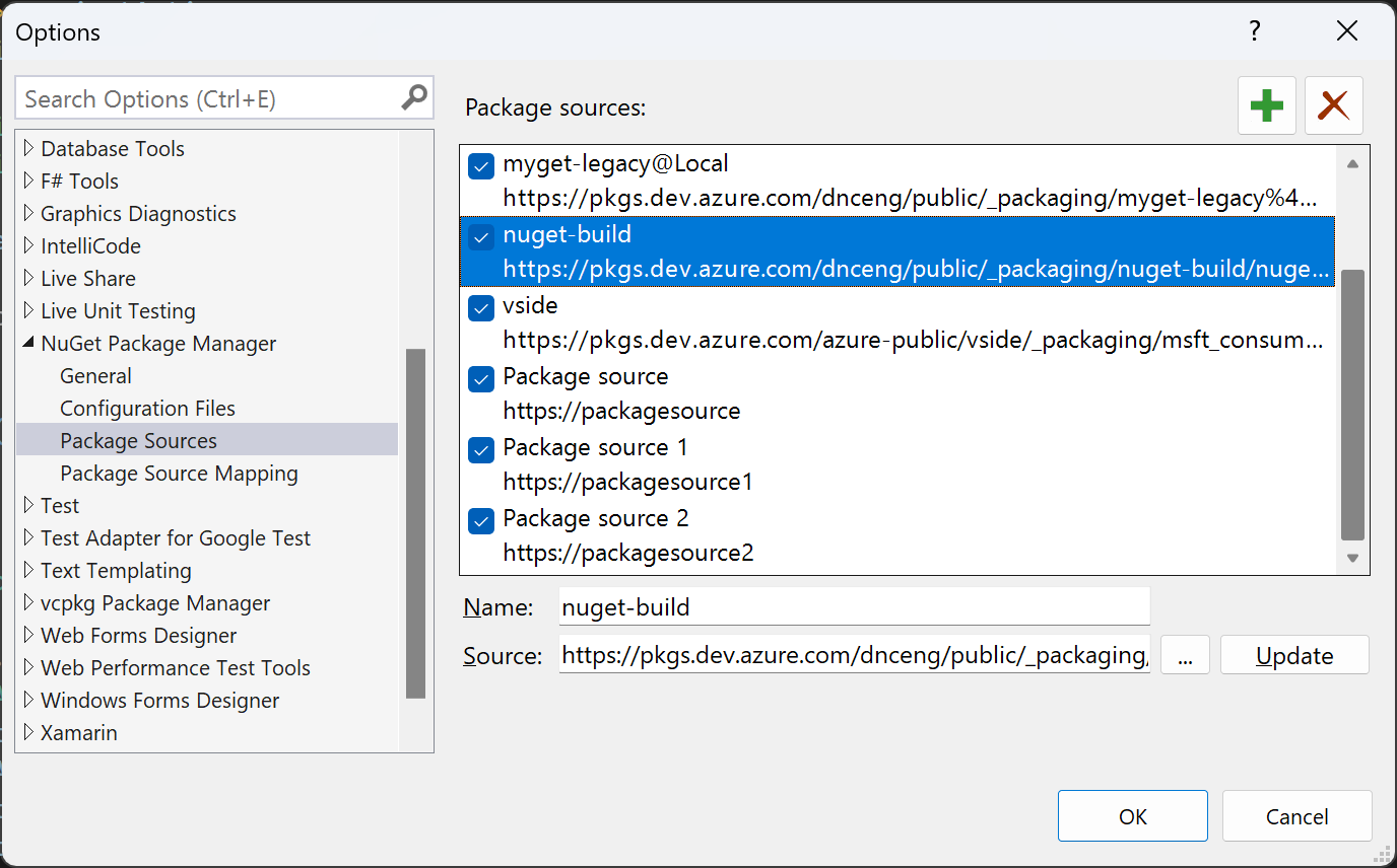 Scrollbar arrow buttons are missing in Package Sources VS Options for Win 11 · Issue #12849 ...