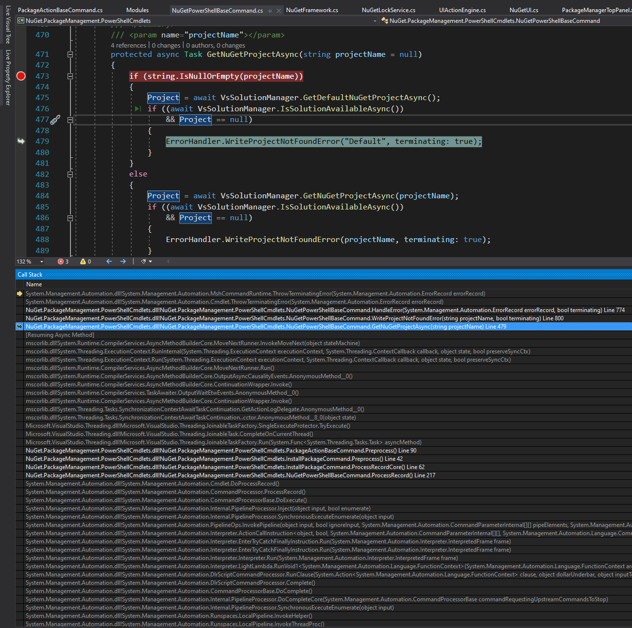 PM UI doesn't work for sdk style projects after installing a package with PMConsole · Issue ...
