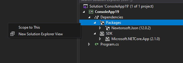 Packages node lost its 'Manage NuGet Packages...' · Issue #9449 · NuGet/Home · GitHub
