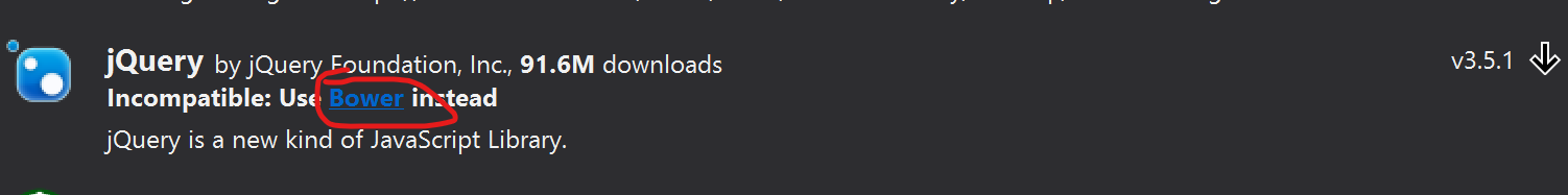 Bower Package Management Document errors on VS Reopen · Issue #27480 · dotnet/aspnetcore · GitHub
